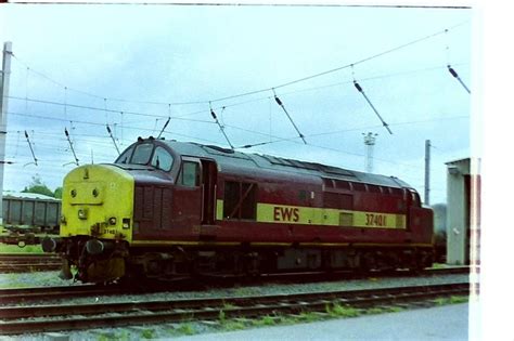 35mm Railway Colour Negative Class 37 401 At Warrington £195 Picclick Uk