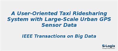 A User Oriented Taxi Ridesharing System Java Projects S Logix