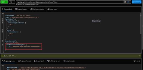 Creating A Conditional Access Policy With Authentication Strength Control Programmatically Blog