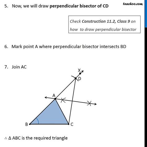 Construction To Construct A Triangle Given Its Base Angle And