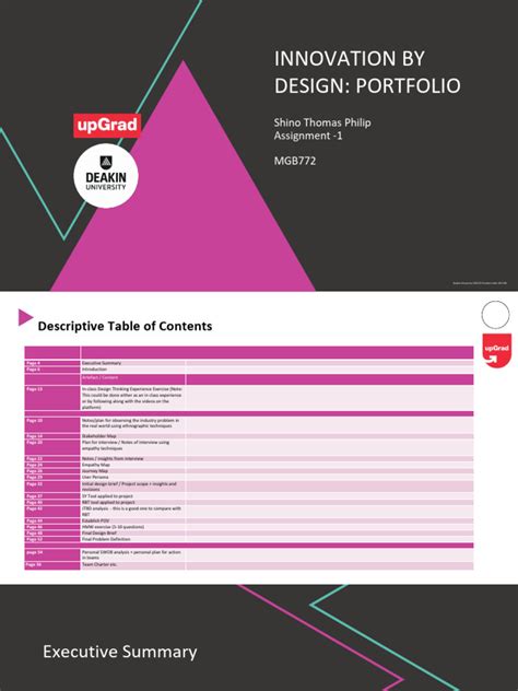 Philip Design Thinking Designing For A Green Tomorrow Assignment