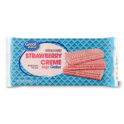 Great Value Vanilla Wafer Cookies 11 Oz Crunchy Snack And Dessert