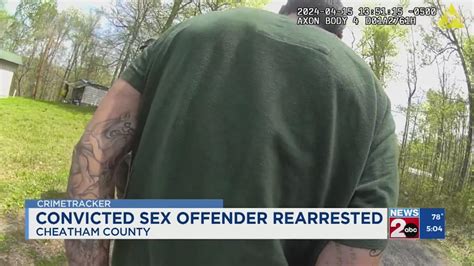 Convicted Sex Offender Rearrested In Cheatham County Tn