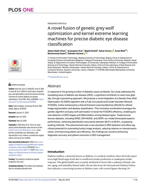 Pdf A Novel Fusion Of Genetic Grey Wolf Optimization And Kernel Extreme Learning Machines For