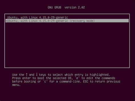 how to use recovery mode on ubuntu