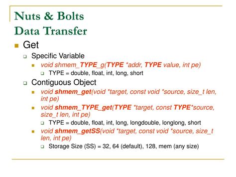 Ppt Shmem Programming Model Powerpoint Presentation Free Download