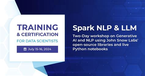 Sparknlp And Llm For Data Scientists John Snow Labs Posted On The Topic Linkedin
