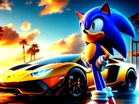 Sonic Run For Lamborghini Game Play Online At Games