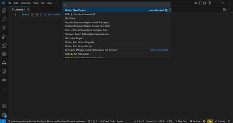 Creating A Simple Application In Flutter Geeksforgeeks