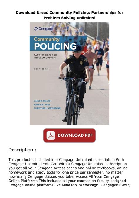 Download And Read Community Policing Partnerships For Problem Solving