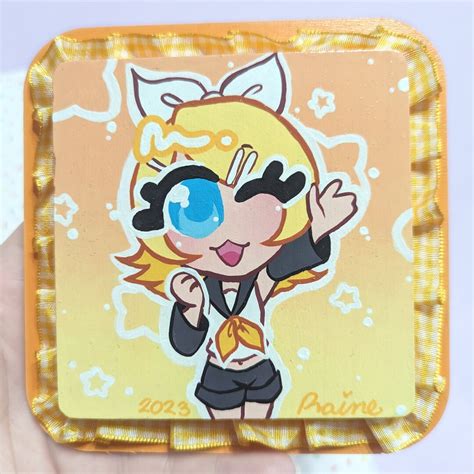 Chibi Rin Acrylic Painting Etsy