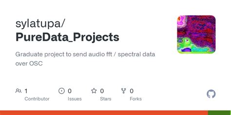 Github Sylatupapuredataprojects Graduate Project To Send Audio Fft