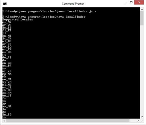 implementation of internationalization in java using locale class