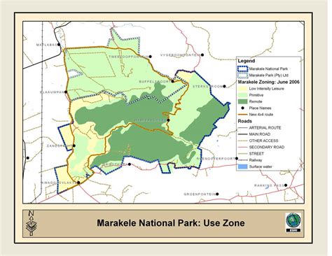 Maps Marakele National Park Sanparks