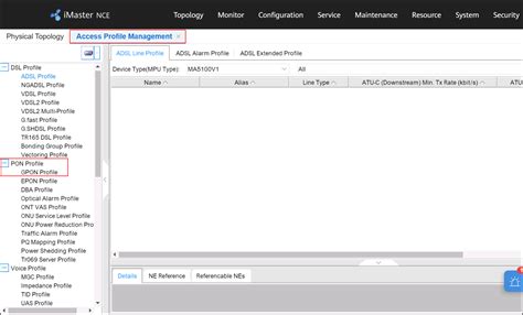 Service Profile Create By Imaster Nce Fan Nms Gpon Solution