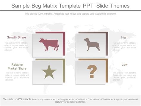 Sample Bcg Matrix Template Ppt Slide Themes Presentation PowerPoint