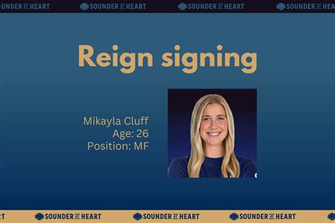 Reign Sign Midfielder Mikayla Cluff For Rest Of 2025