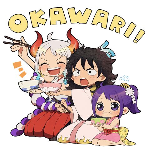 Yamato Kouzuki Momonosuke And Kurozumi Tama One Piece Drawn By Hk