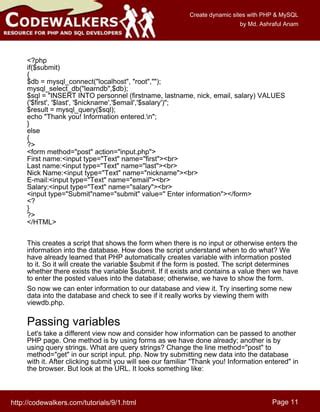 Create Dynamic Sites With PHP MySQL PDF