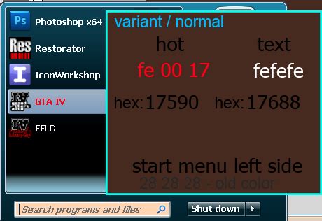 Start Menu Aero Theme Color Change Windows Forums