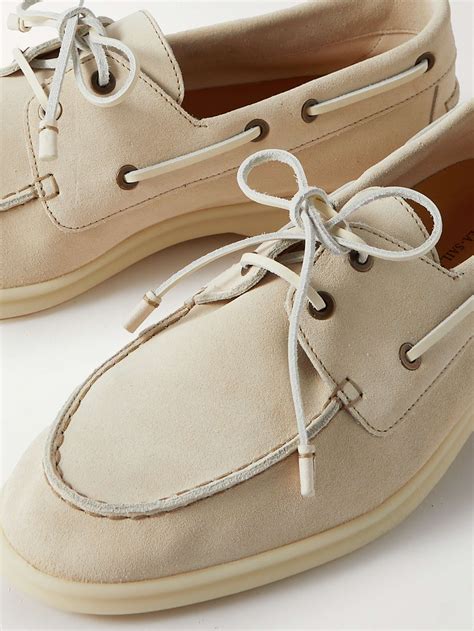 Loro Piana Sea Sail Walk Suede Boat Shoes For Men Mr Porter