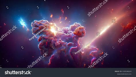 Supernova Explosion Wallpaper 3d Illustration Stock Illustration