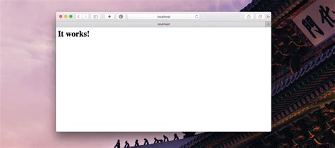 apache mysql php natif sur macos