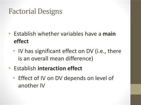 PPT Factorial Designs PowerPoint Presentation Free Download ID 4681331