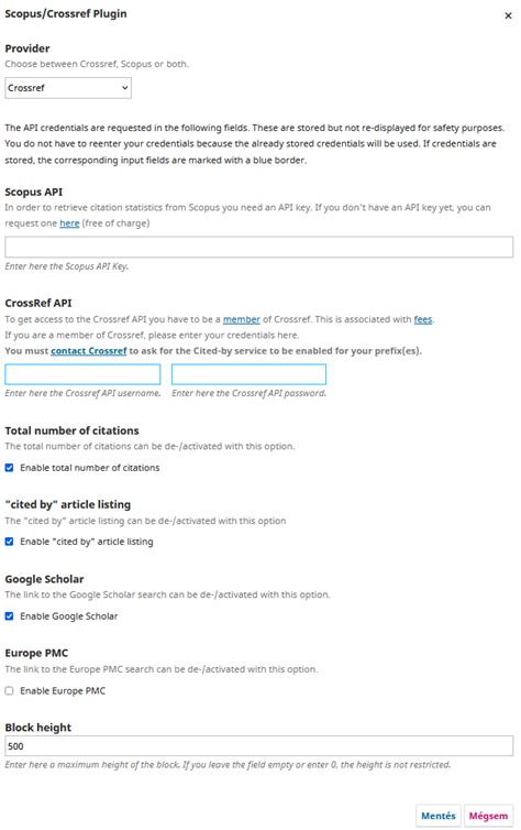 OJS Scopus Crossref Plugin Software Support PKP Community Forum