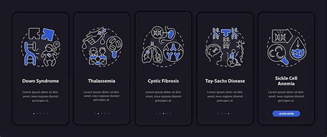 Genetic Defects Onboarding Vector Template Mortality Step Spontaneous