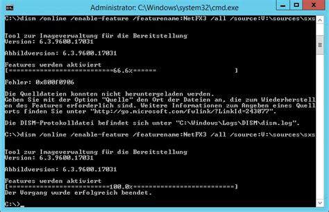 0x800f0906 Fehler Net Framework 35 Installation Unter Windows Server