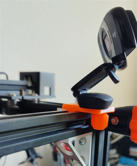 Logitech C615 Webcam 2020 V Slot Mount With Printable Thumb Screw By
