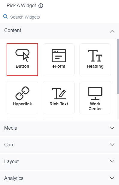 Button Widget Screen