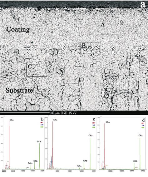 A Sem Bse Micrograph Showing The Composition Of Microstructure That