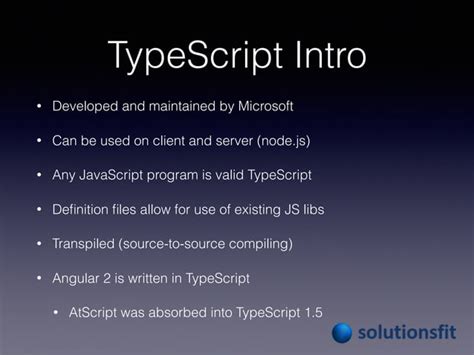 Ionic The Power Of Typescript Ppt
