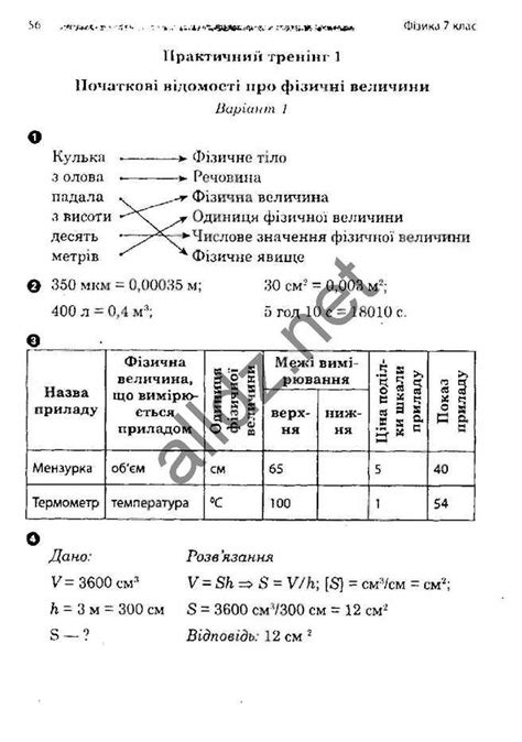 ГДЗ відповіді до комплексного зошиту з фізики для 7 класу Божинова Ф