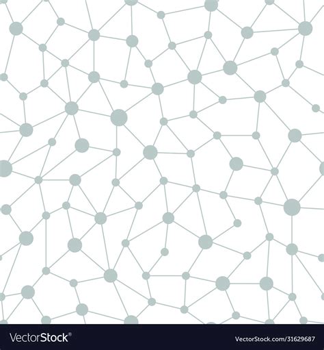 Neural Network Seamless Pattern Royalty Free Vector Image