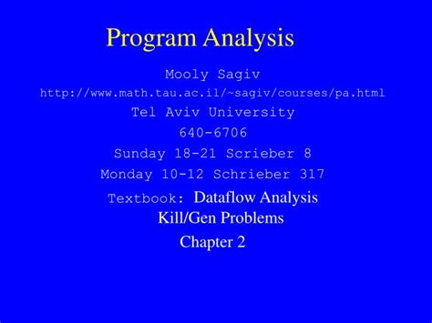 PPT Program Analysis PowerPoint Presentation Free Download ID 4469288