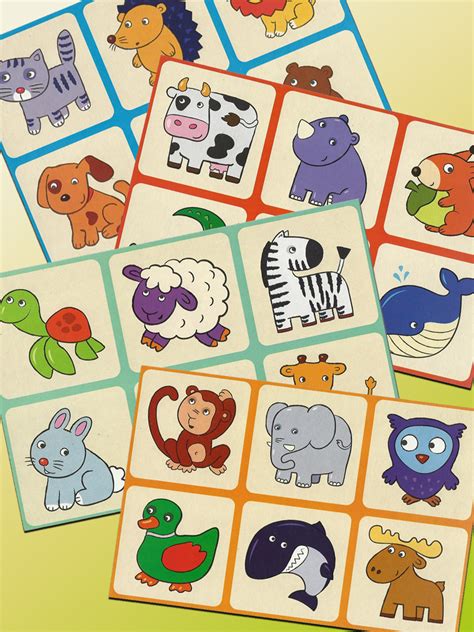 Лото, домино и парные картинки для самых маленьких