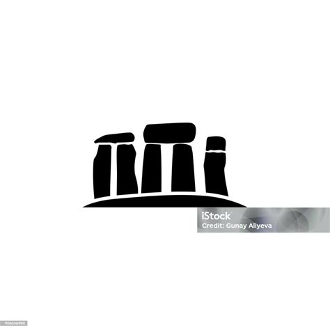 스톤헨지 돌 아이콘 영국 문화 아이콘의 요소입니다 프리미엄 품질 그래픽 디자인 아이콘입니다 표지판 개요 기호 웹사이트 웹 디자인 모바일 응용 프로그램에 대 한 컬렉션 아이콘