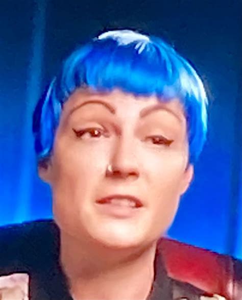 Blue Commentary Bangs Bangs Bob