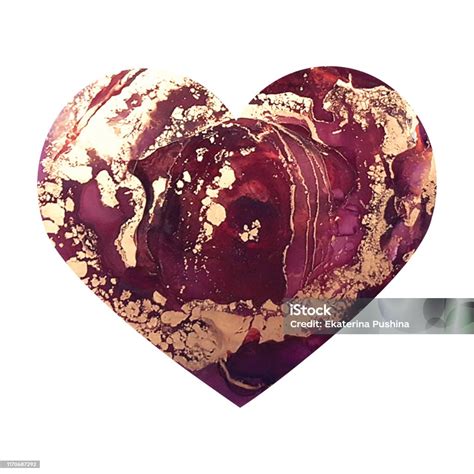 레드 골드 하트 복합 감촉 우아한 배경 알코올 잉크 텍스처 표면 지도 인쇄 아이콘 텍스트 레이블 아이콘에 대한 젖은 브러시 요소 구아슈에 대한 스톡 벡터 아트 및 기타