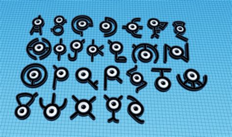 🎲 Unown Complete Alphabet・free Stl File For 3d Printing・cults
