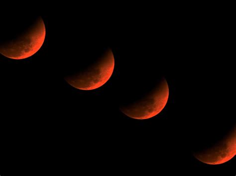 Dark Red Moon Photo