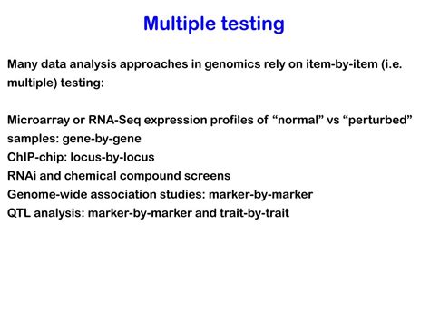 Ppt Sensitivity Specificity Roc Multiple Testing Independent Filtering Powerpoint