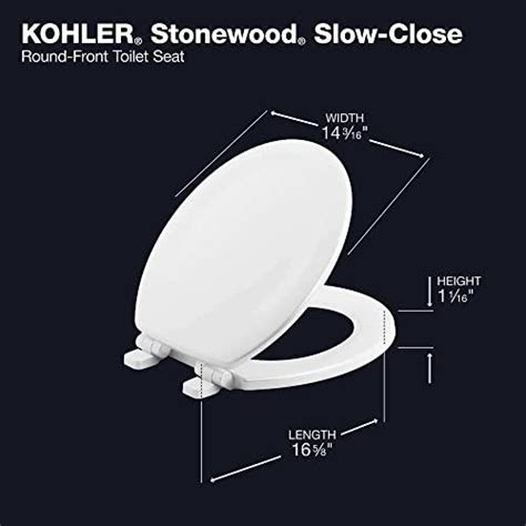 Kohler Stonewood® Quiet Close™ Round Front Slow Close Wood White