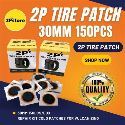 2p 30mm 150pc Vulcanizing Tire Patch Tire Repair Vulcanizing Kit And Tools For Tubless And