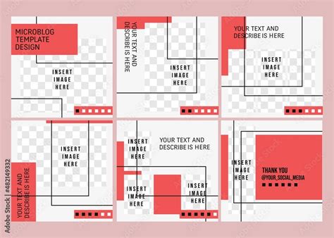 Microblog Or Carousel Design With Vector File For Your Digital Content