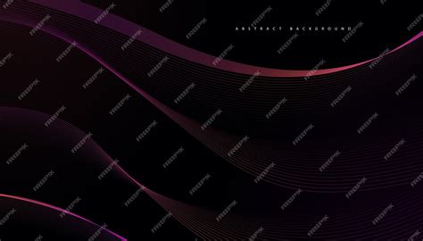 Premium Vector Abstract Wave Lines Pattern Smooth Curve Flowing Dynamic Isolated Background