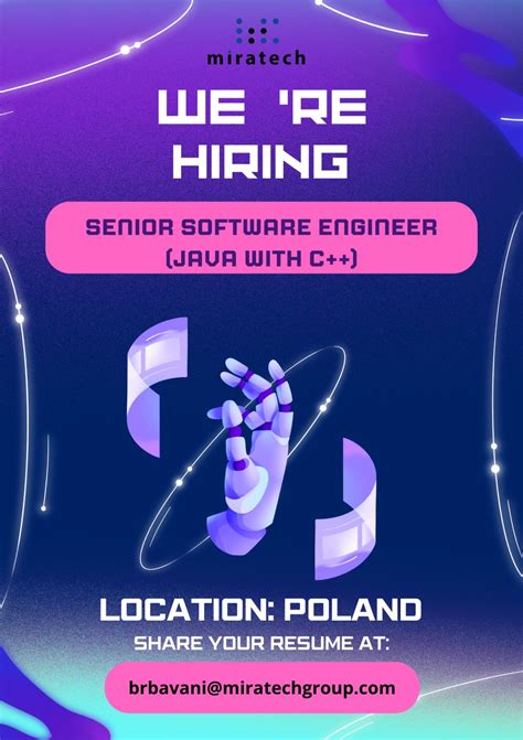 🚀 Were Hiring Senior Software Engineer Java And C 🌍 Bavani T